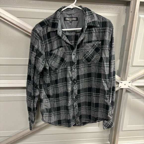 PD&C | Shirts | Pd And C Mens Gray Flannel | Poshmark